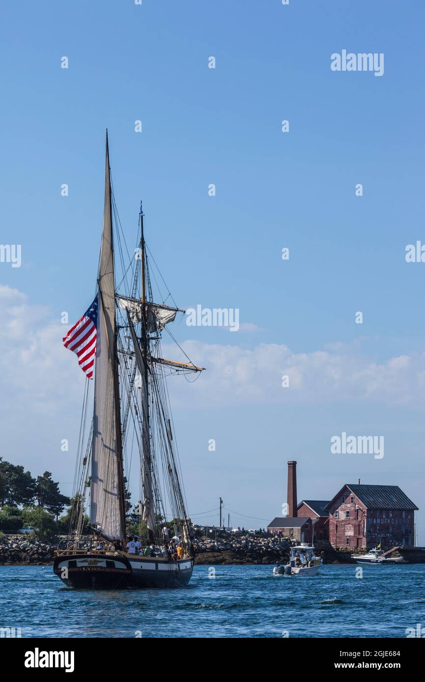 USA, Massachusetts, Cape Ann, Gloucester. Gloucester Schooner Festival ...