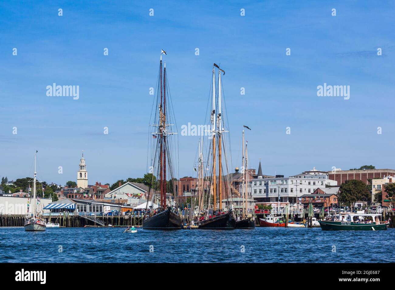 USA, Massachusetts, Cape Ann, Gloucester. Gloucester Schooner Festival ...
