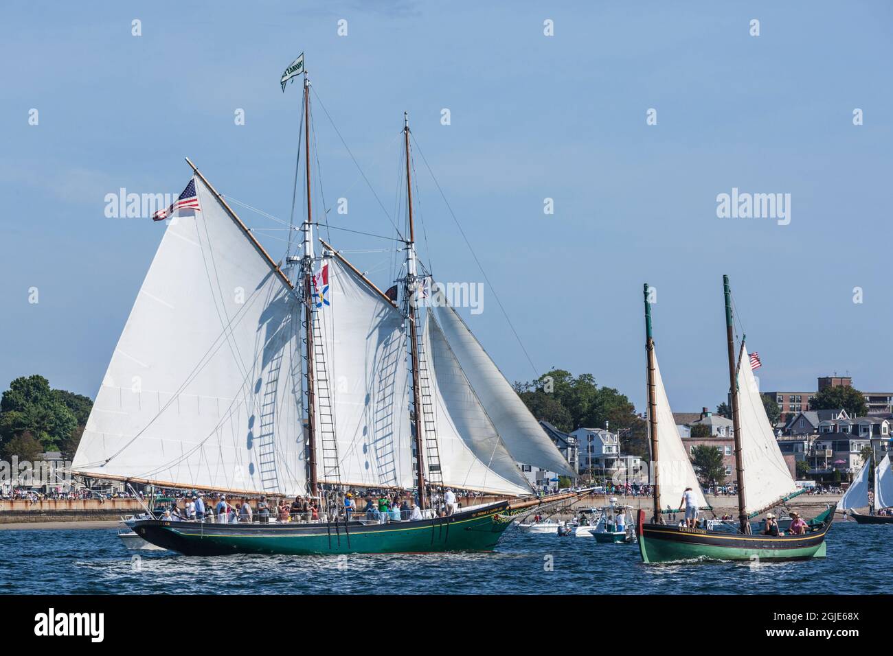 USA, Massachusetts, Cape Ann, Gloucester. Gloucester Schooner Festival ...