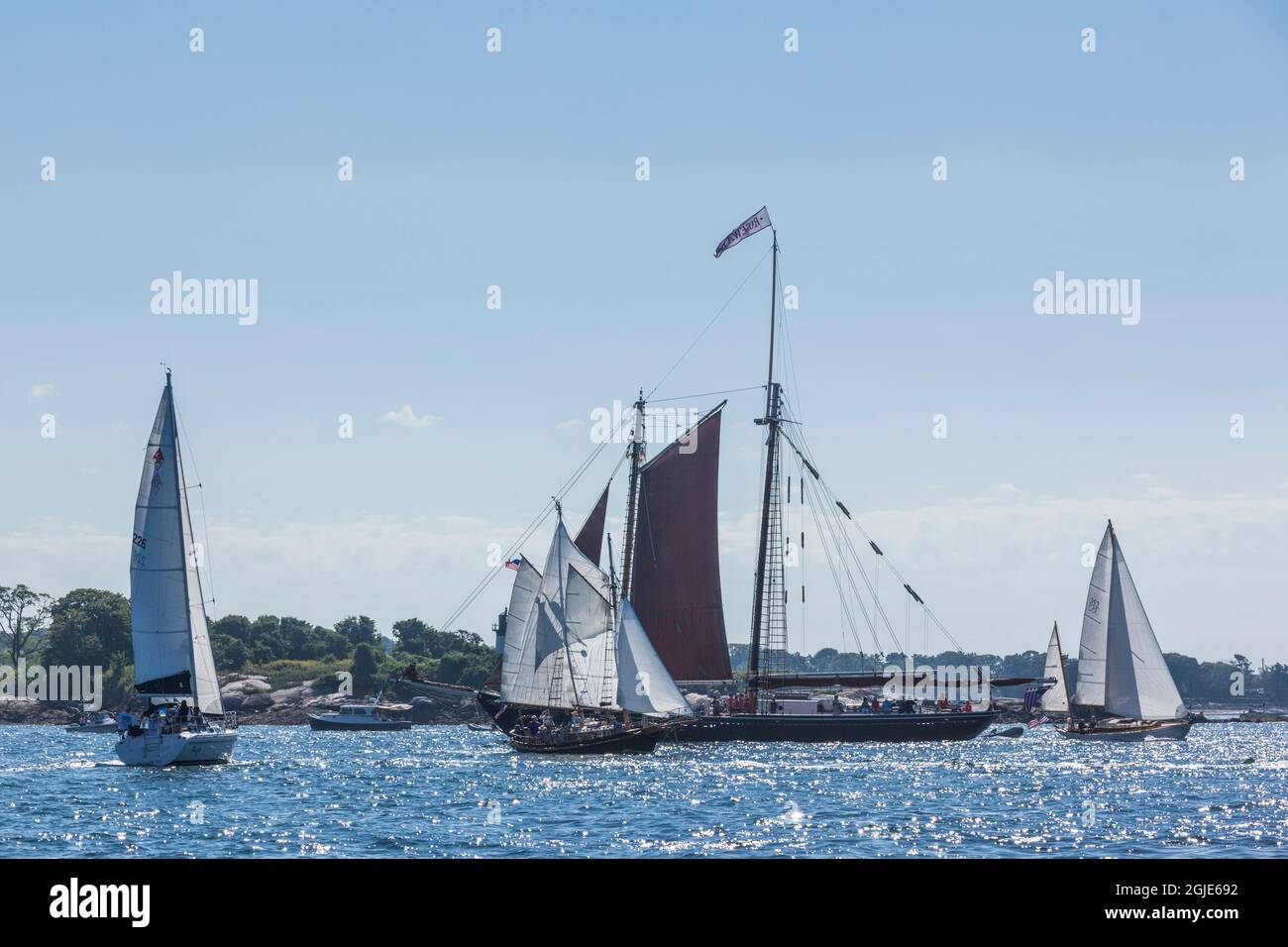 USA, Massachusetts, Cape Ann, Gloucester. Gloucester Schooner Festival ...