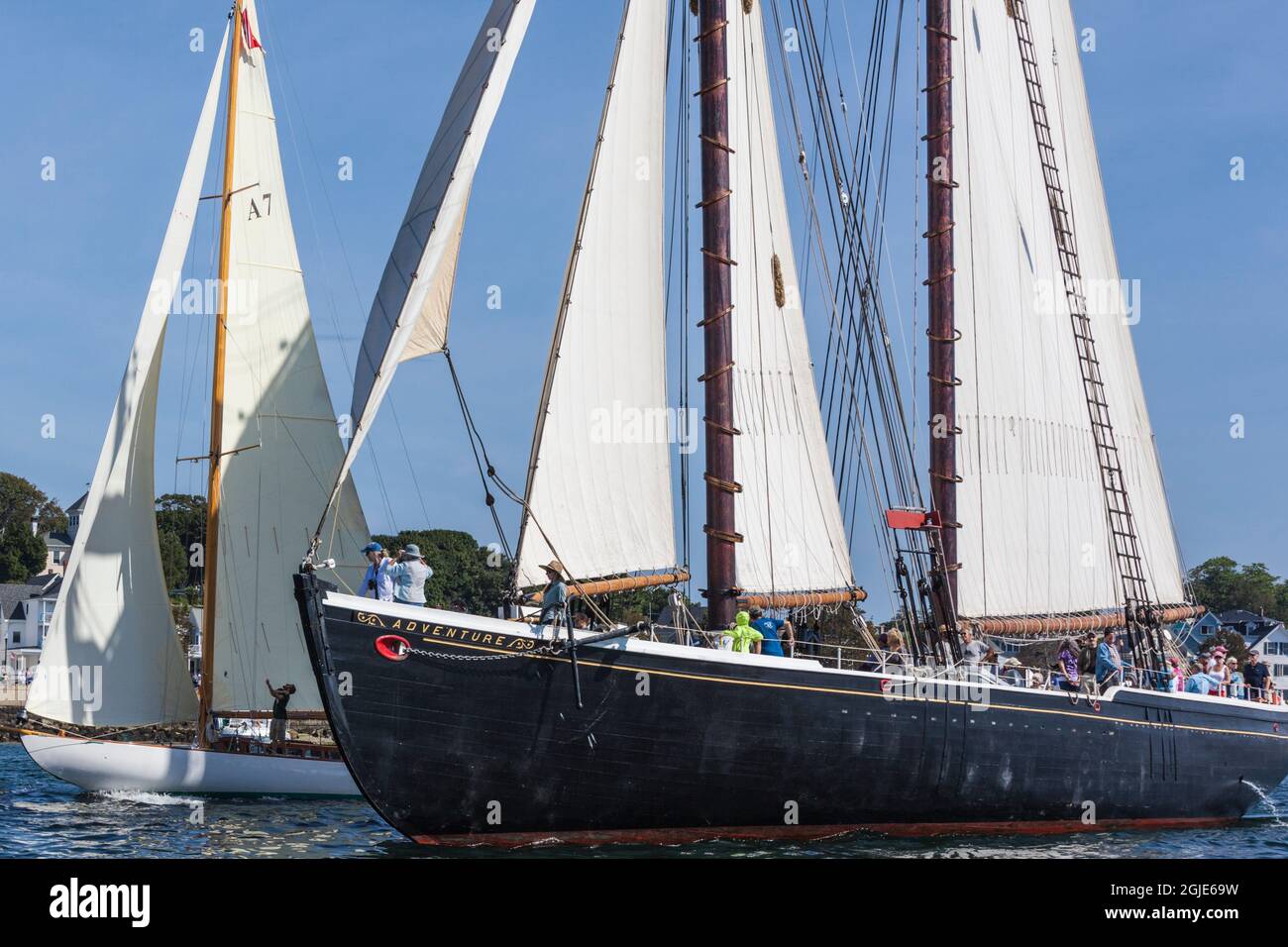 USA, Massachusetts, Cape Ann, Gloucester. Gloucester Schooner Festival ...