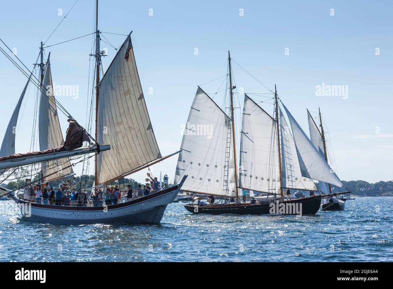 USA, Massachusetts, Cape Ann, Gloucester. Gloucester Schooner Festival ...
