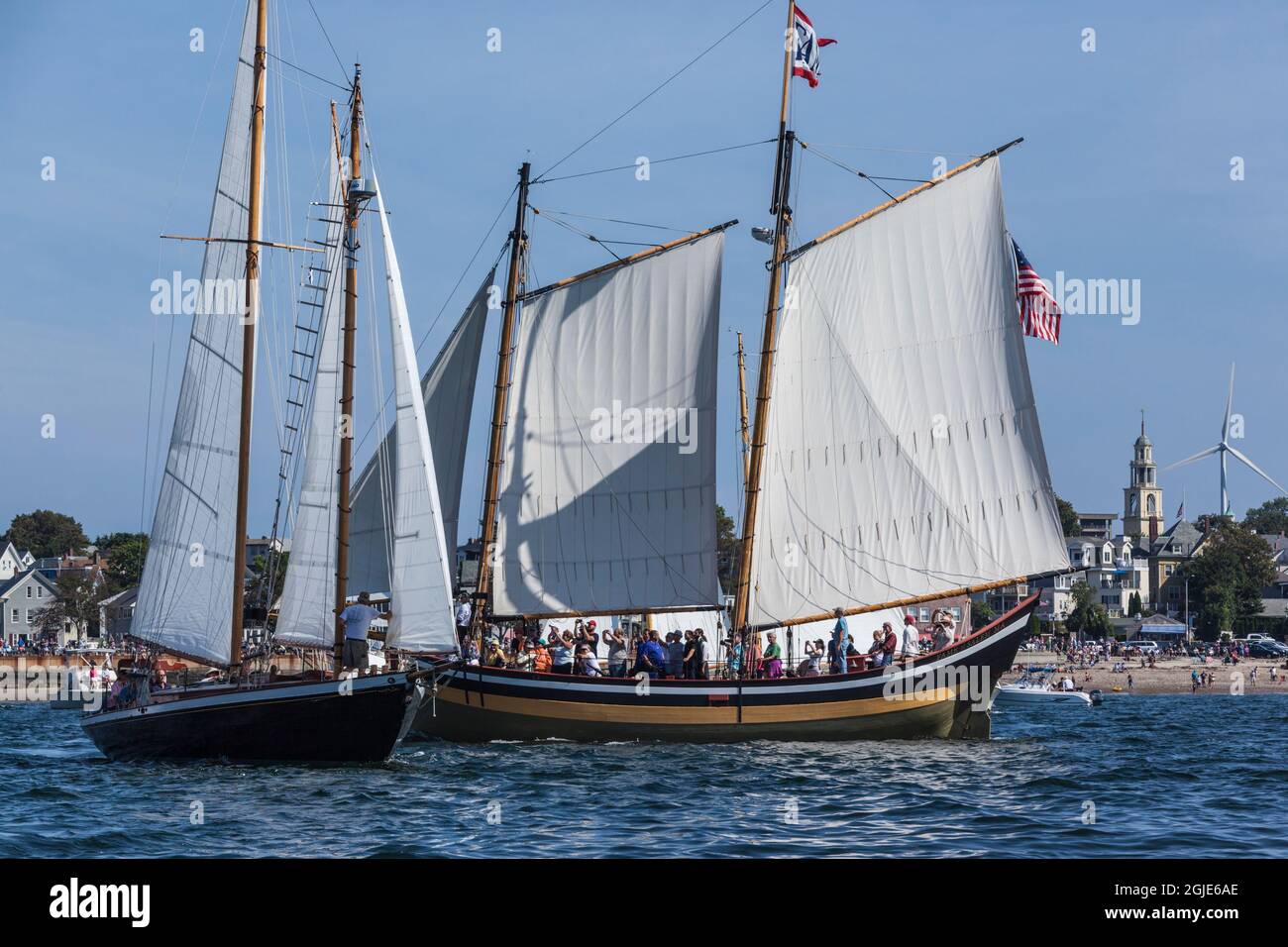 USA, Massachusetts, Cape Ann, Gloucester. Gloucester Schooner Festival ...