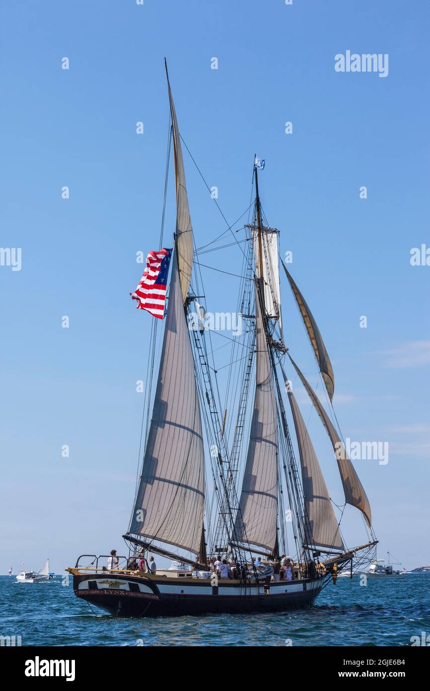 USA, Massachusetts, Cape Ann, Gloucester. Gloucester Schooner Festival ...