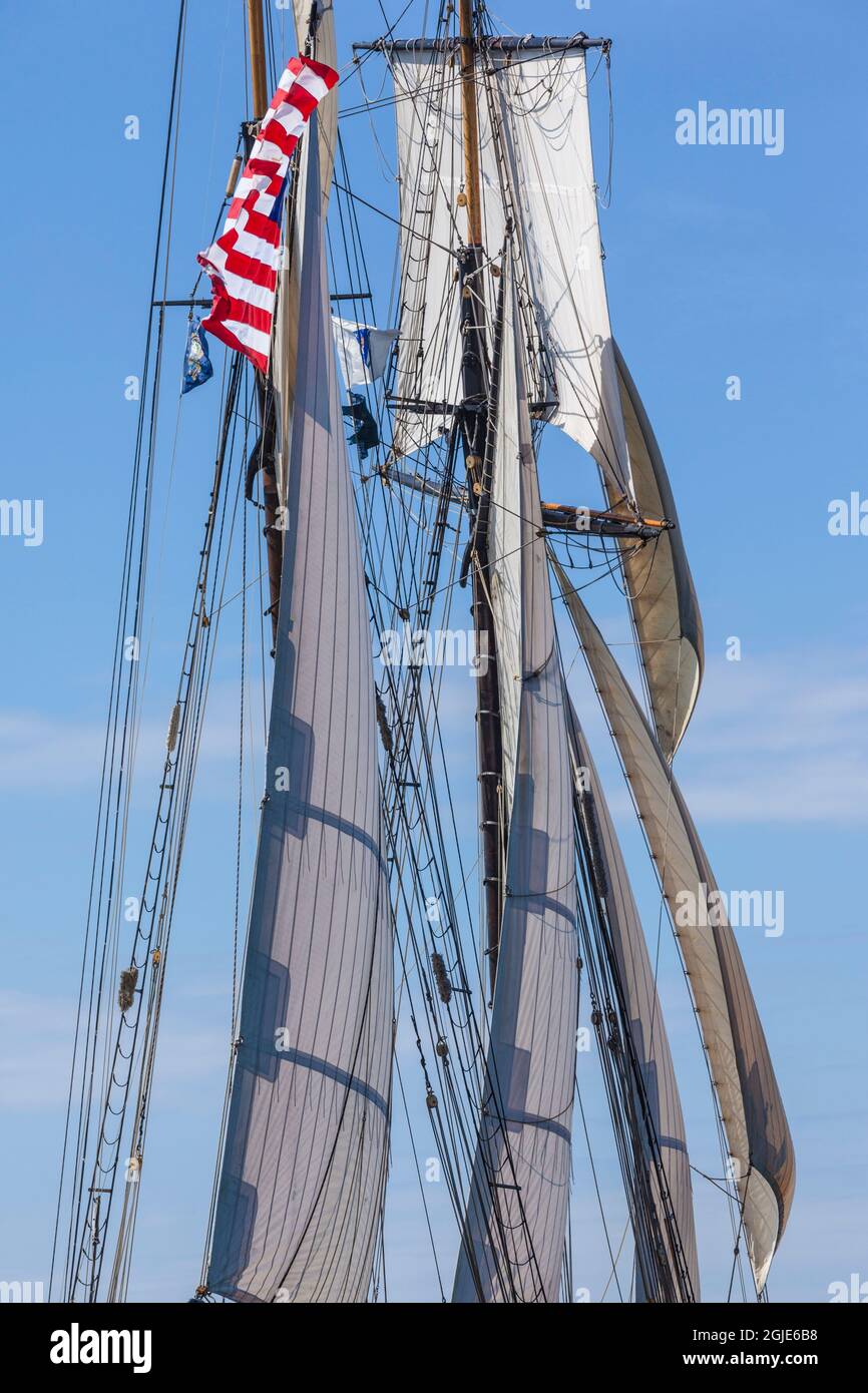 USA, Massachusetts, Cape Ann, Gloucester. Gloucester Schooner Festival ...