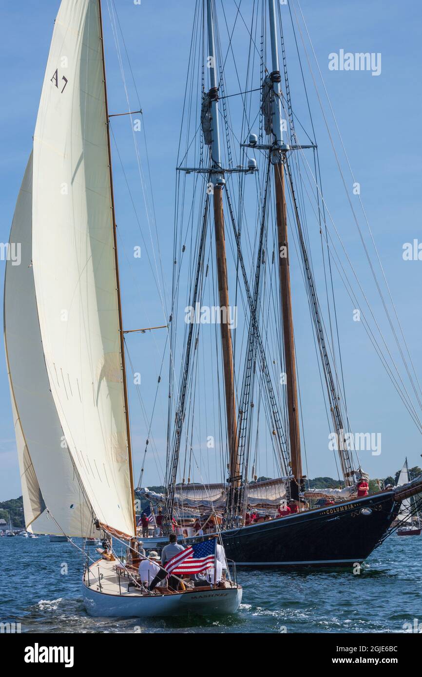 USA, Massachusetts, Cape Ann, Gloucester. Gloucester Schooner Festival ...