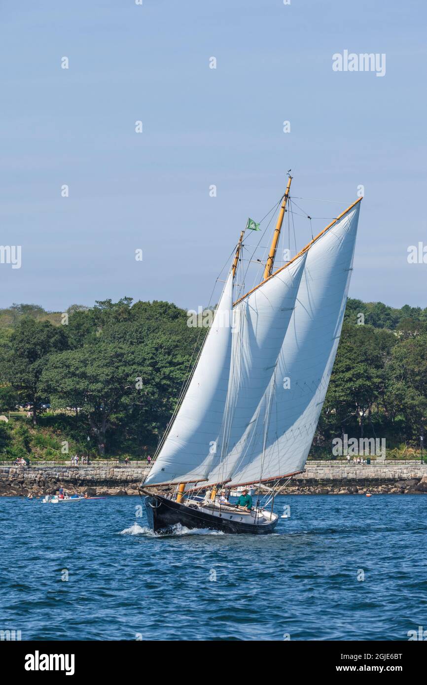 USA, Massachusetts, Cape Ann, Gloucester. Gloucester Schooner Festival ...