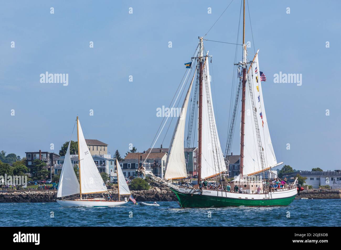 USA, Massachusetts, Cape Ann, Gloucester. Gloucester Schooner Festival ...
