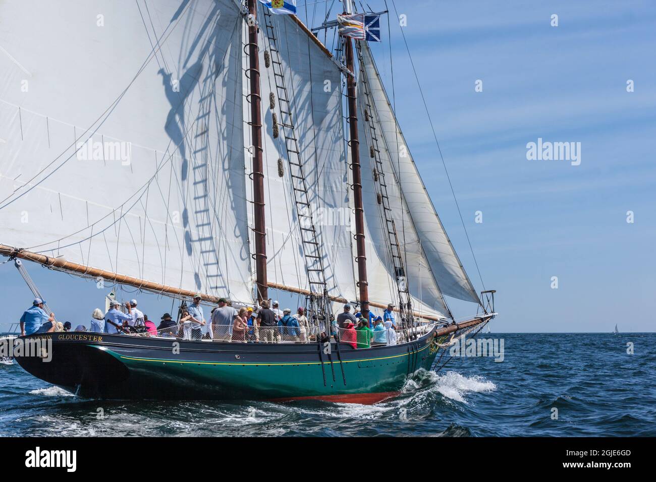 USA, Massachusetts, Cape Ann, Gloucester. Gloucester Schooner Festival ...