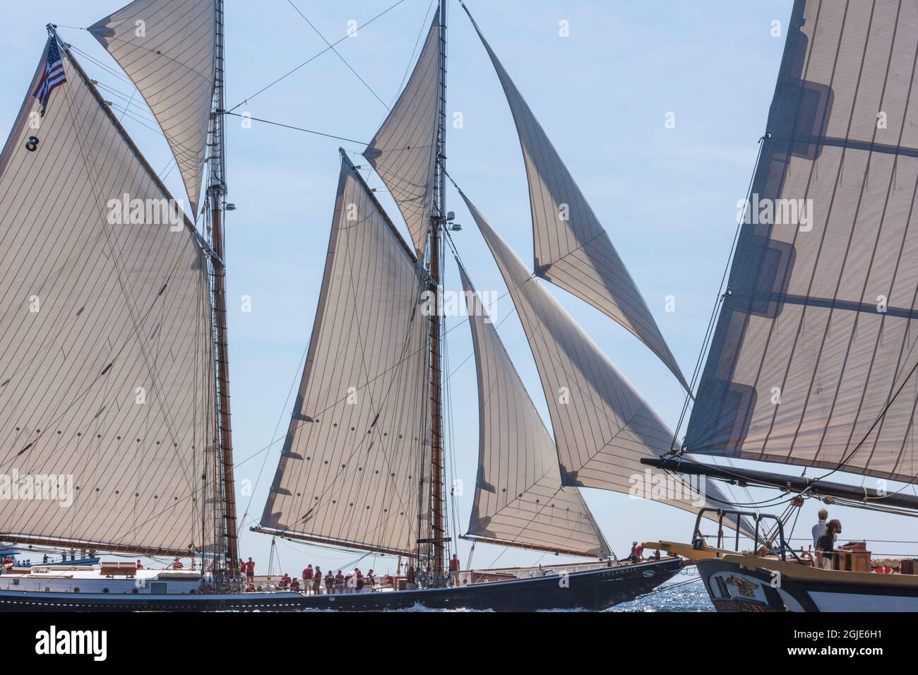 USA, Massachusetts, Cape Ann, Gloucester. Gloucester Schooner Festival ...