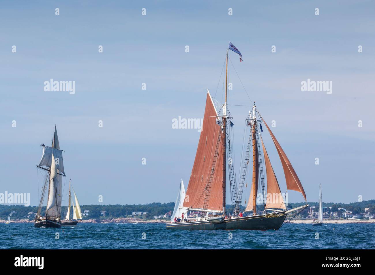 USA, Massachusetts, Cape Ann, Gloucester. Gloucester Schooner Festival ...