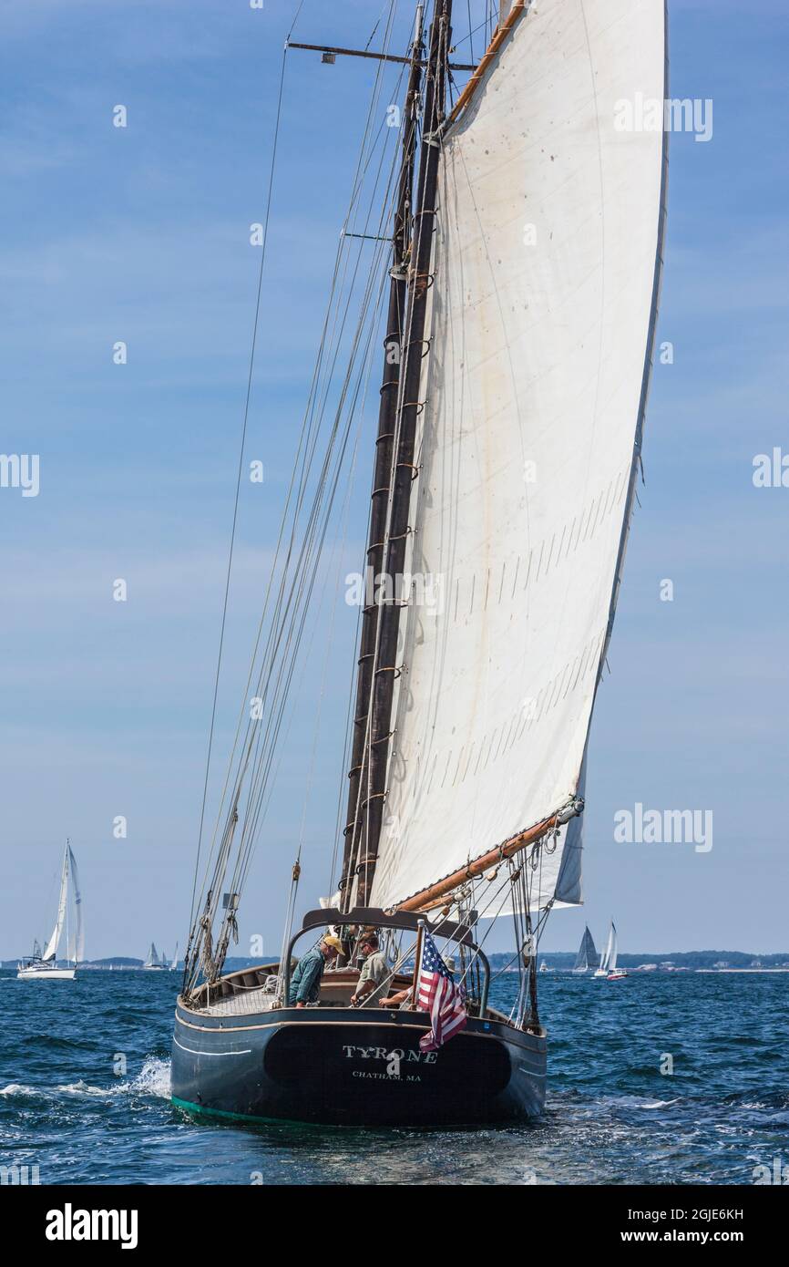 USA, Massachusetts, Cape Ann, Gloucester. Gloucester Schooner Festival ...