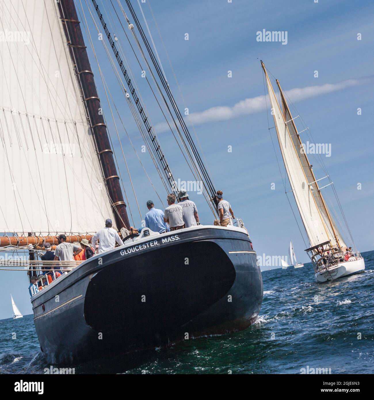 USA, Massachusetts, Cape Ann, Gloucester. Gloucester Schooner Festival ...