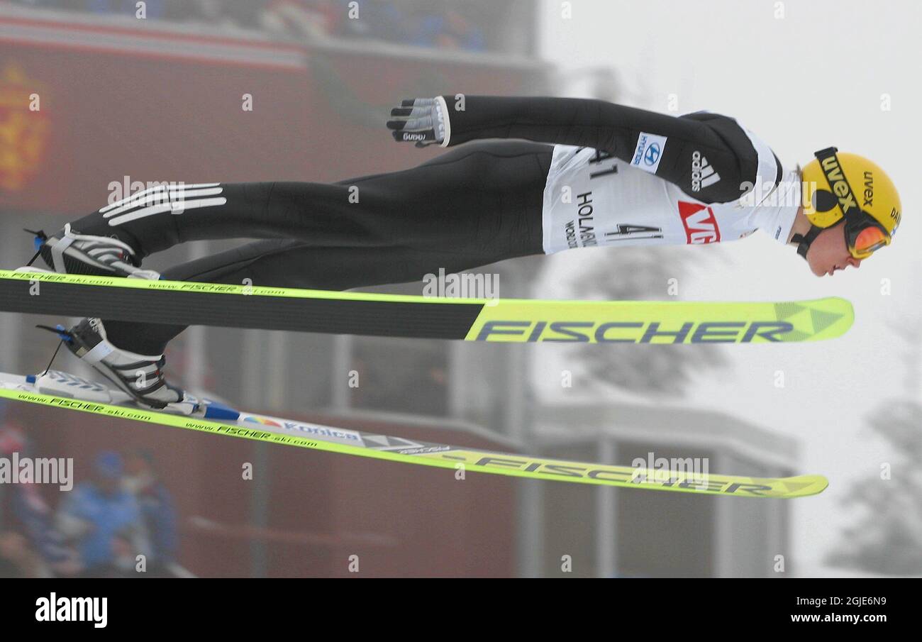 Finland's Veli-Matti Lindstrom in action during the Men's World Cup ski ...