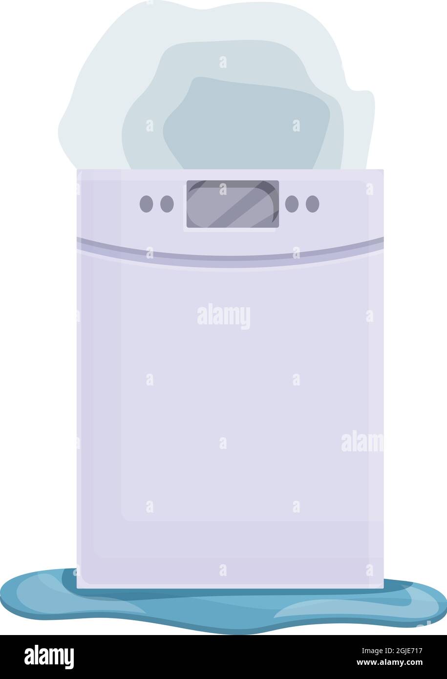Broken dishwasher appliance machine Stock Vector Images - Alamy