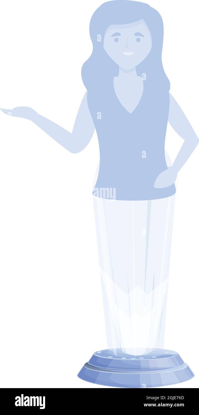 Hologram interface icon cartoon vector. Display data. Future technology ...