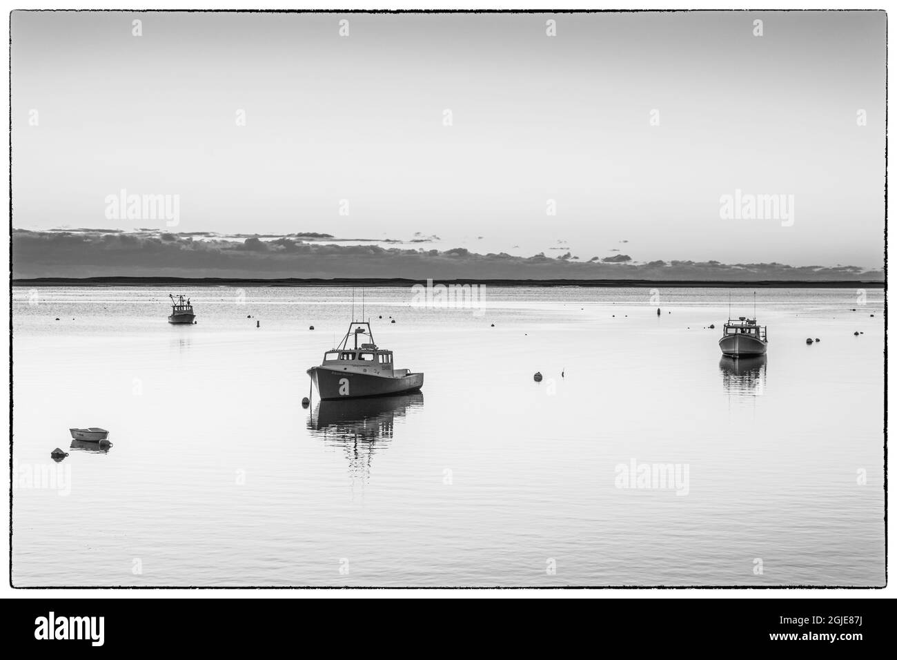 USA, Massachusetts, Cape Cod, Chatham. Chatham Harbor at dawn Stock ...