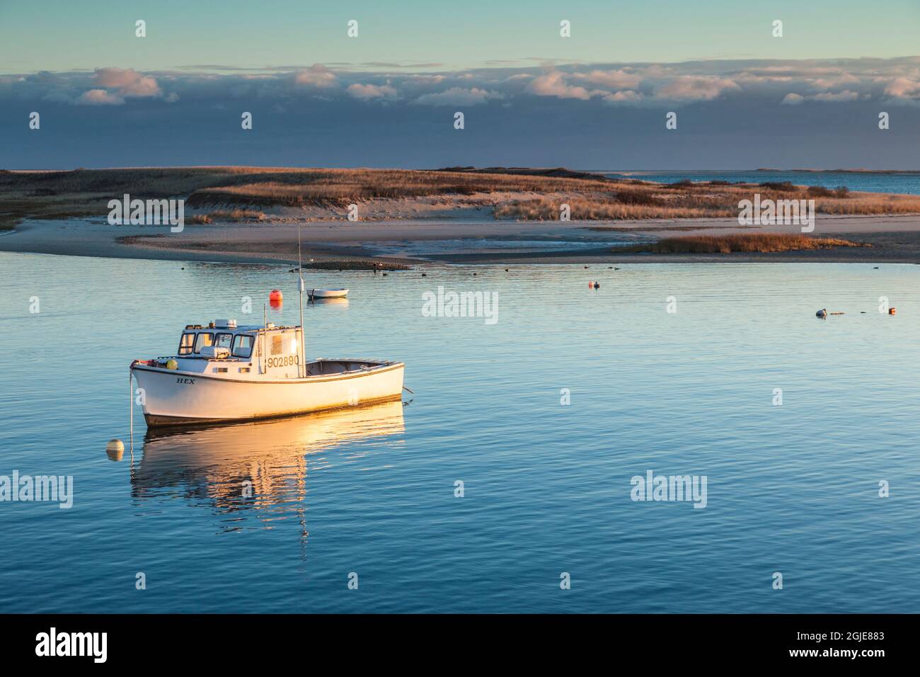 USA, Massachusetts, Cape Cod, Chatham. Chatham Harbor at dawn Stock ...
