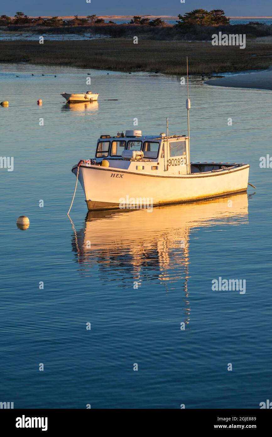 USA, Massachusetts, Cape Cod, Chatham. Chatham Harbor at dawn Stock ...