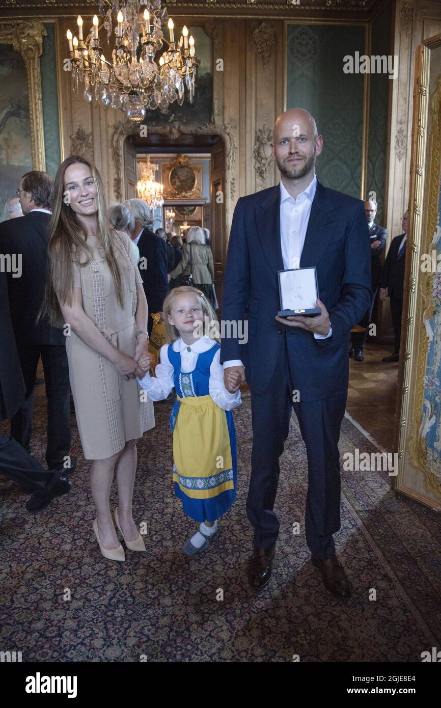 Spotify founder Daniel Ek at the Royal Palace in Stockholm, Sweden, on ...