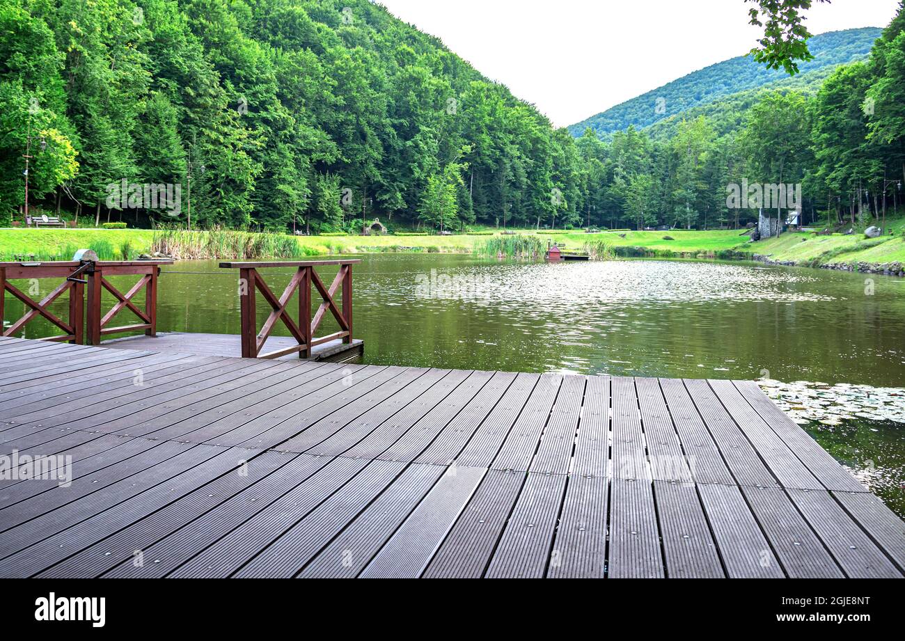 Wooden ferry on water hi-res stock photography and images - Alamy