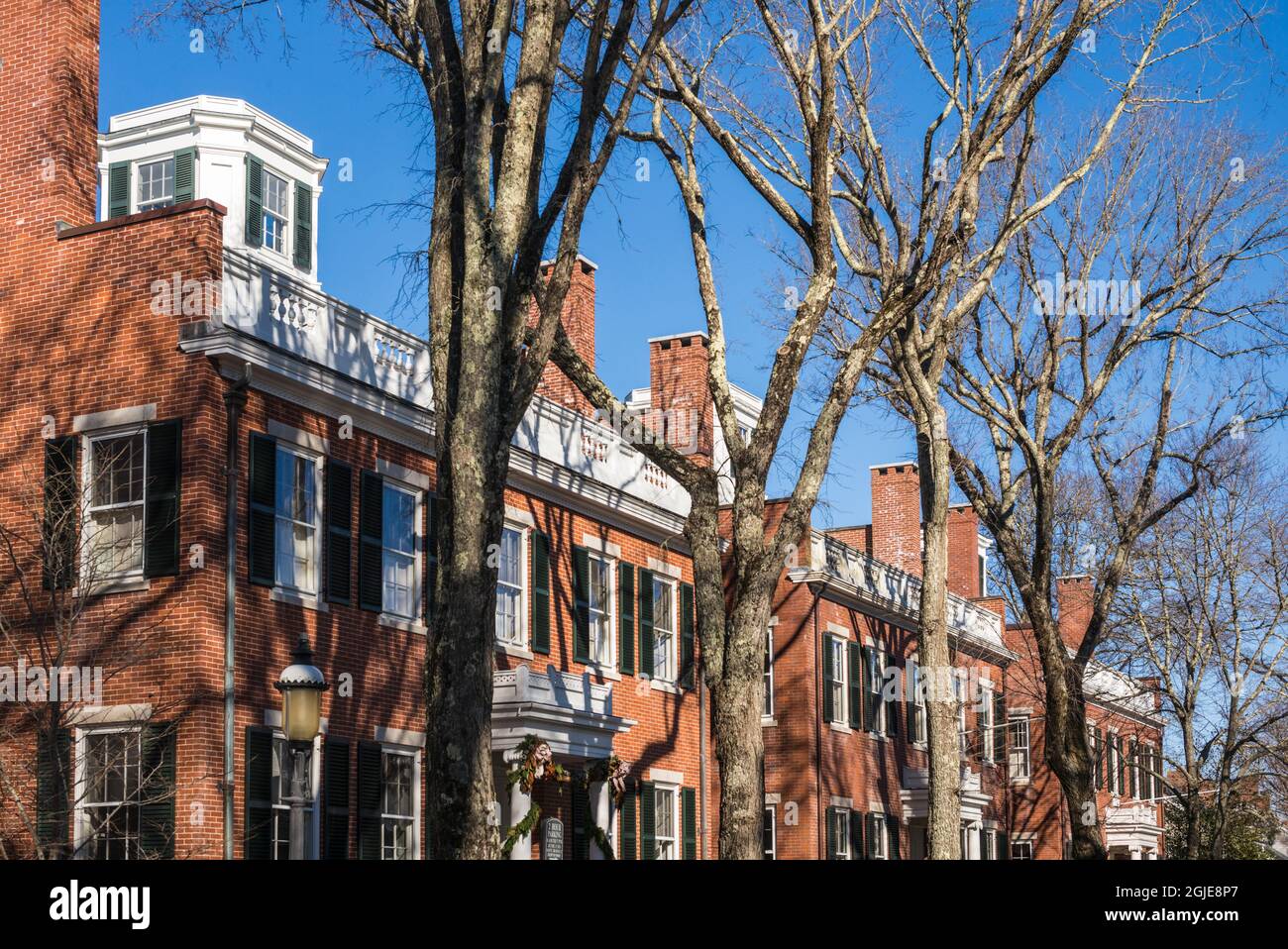 USA, Massachusetts, Nantucket Island. Nantucket Town, Main Street ...