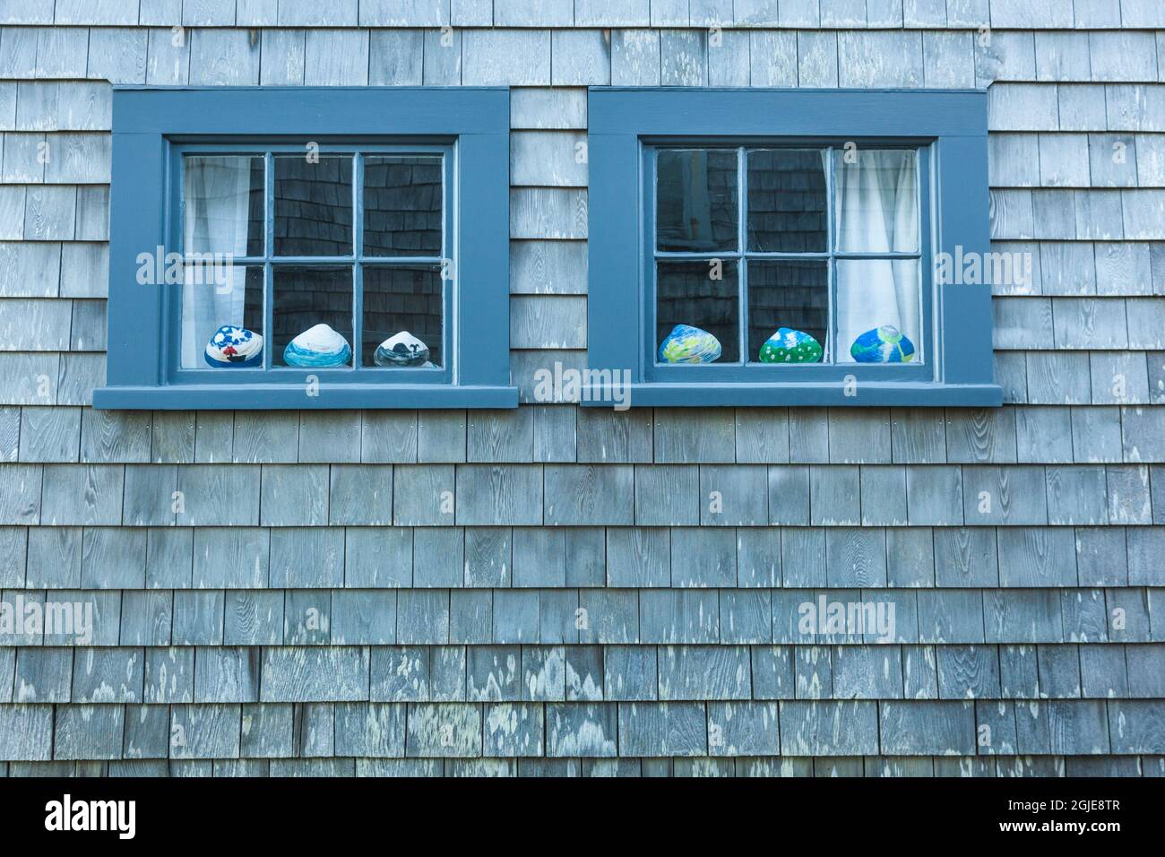 USA, Massachusetts, Nantucket Island. Siasconset, village cottage ...