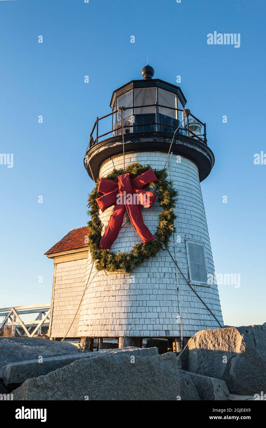 USA, Massachusetts, Nantucket Island. Nantucket Town, Brant Point ...