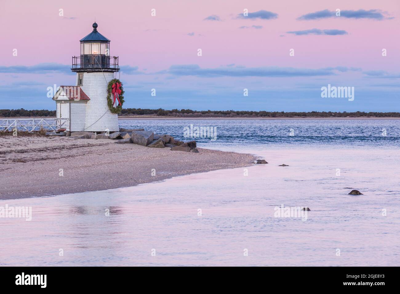 USA, Massachusetts, Nantucket Island. Nantucket Town, Brant Point ...