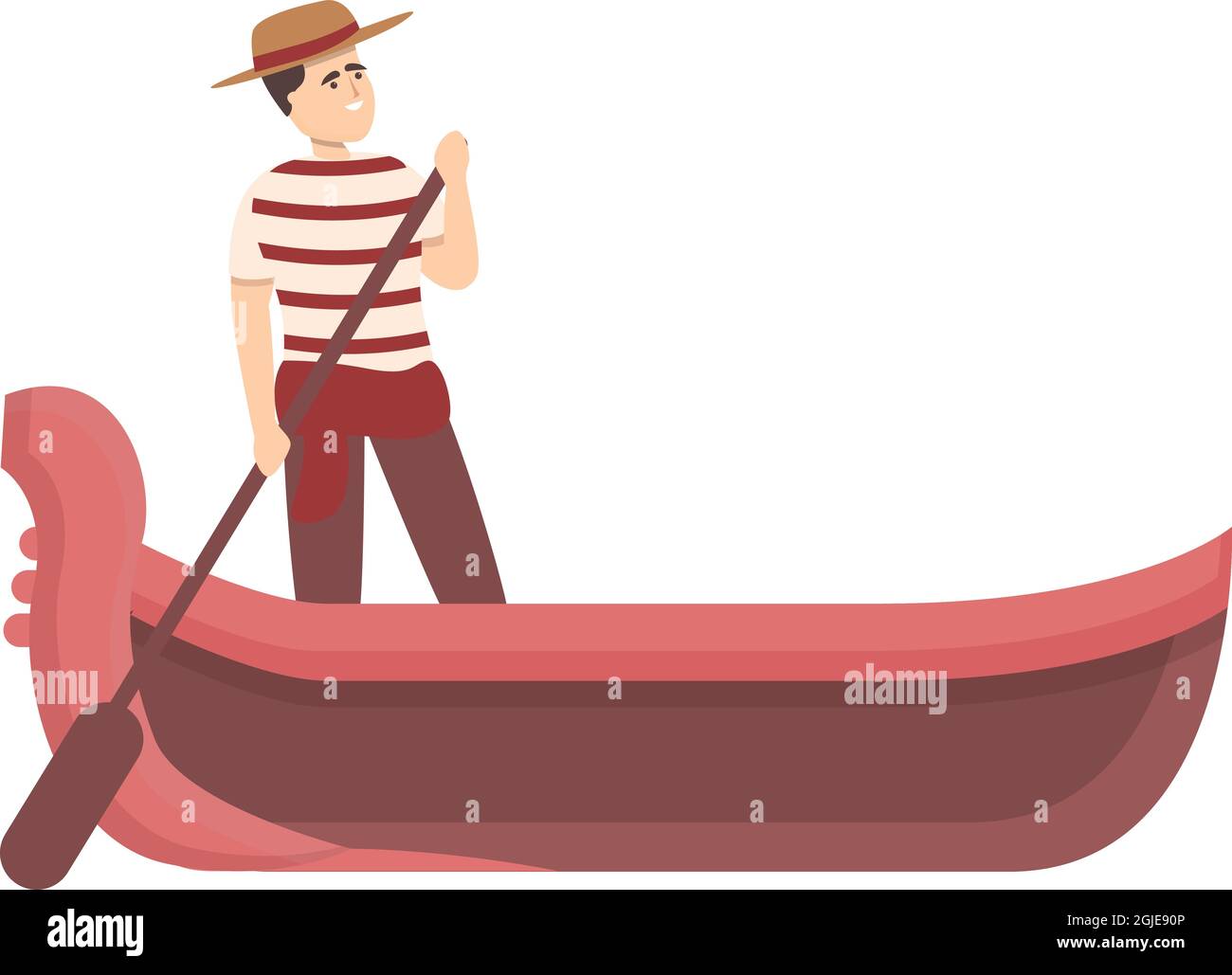 Cartoon Rowing Boat High Resolution Stock Photography and Images - Alamy