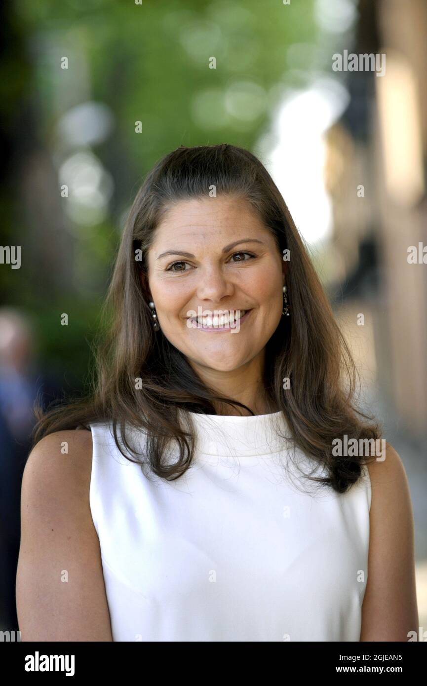 Crown Princess Victoria of Sweden arrives to attend the Swedish Museum ...
