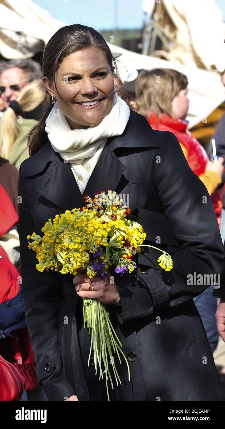 Crown Princess Victoria during her official one-day visit to the city ...