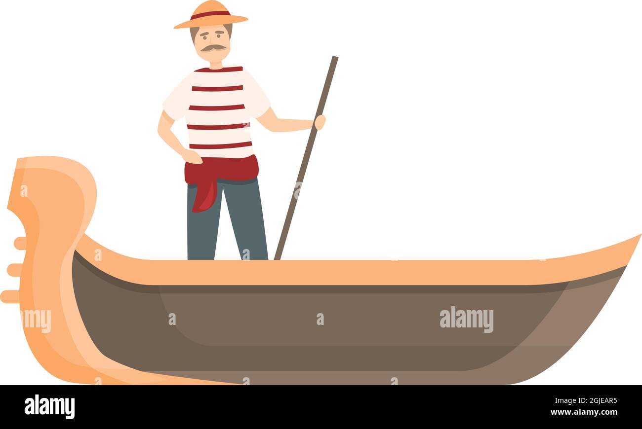 Young people canal boat Stock Vector Images - Alamy
