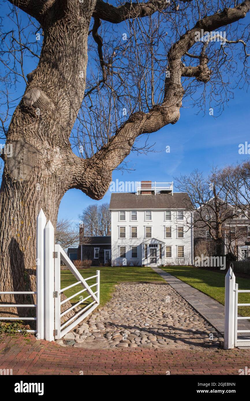 USA, New England, Massachusetts, Nantucket Island, Nantucket Town ...