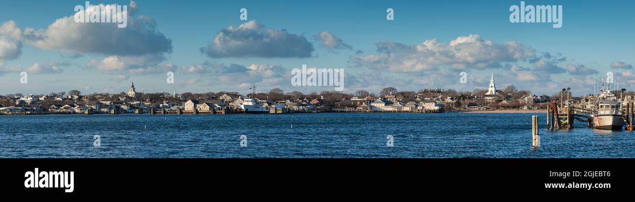 USA, New England, Massachusetts, Nantucket Island, Nantucket Town ...