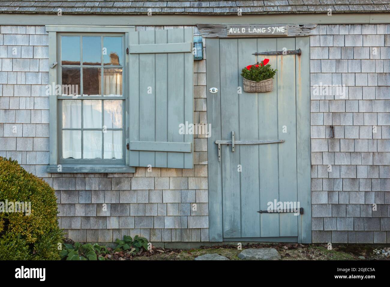 USA, New England, Massachusetts, Nantucket Island, Siasconset, village ...