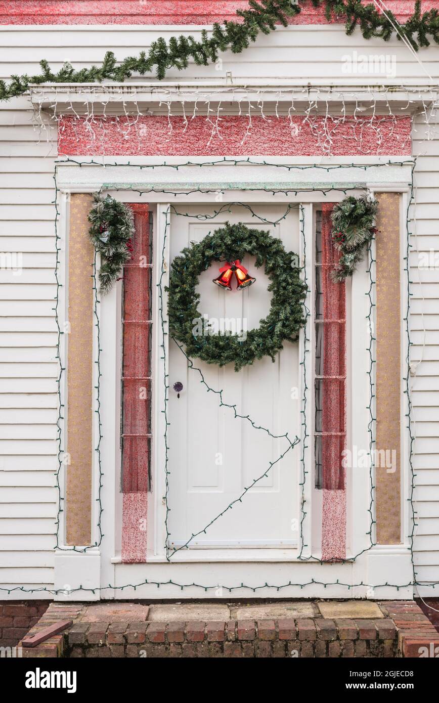 USA, New England, Massachusetts, Cape Cod, Provincetown, door with ...