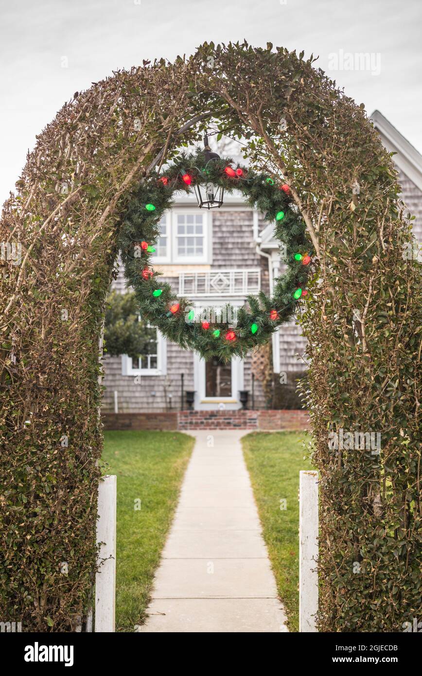 USA, New England, Massachusetts, Cape Cod, Provincetown, Christmas ...