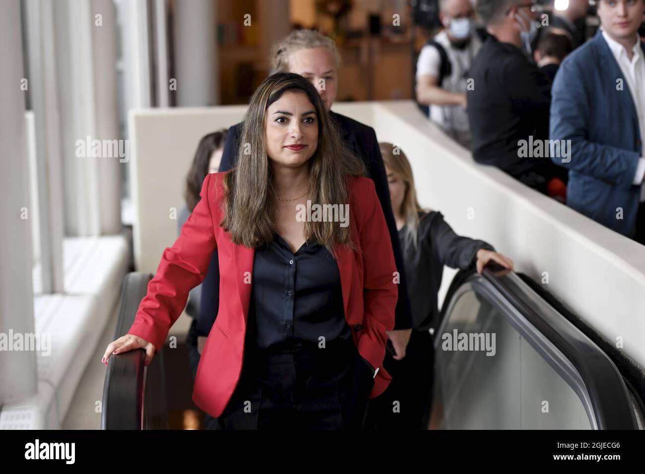 Nooshi Dadgostar, party leader of the Left party (Vansterpartiet ...