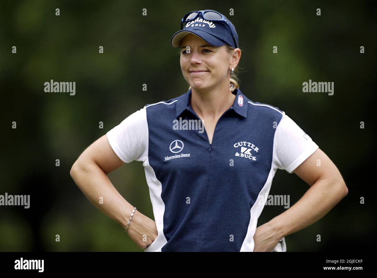 Sweden's Annika Sorenstam during the opening round of the Colonial PGA ...