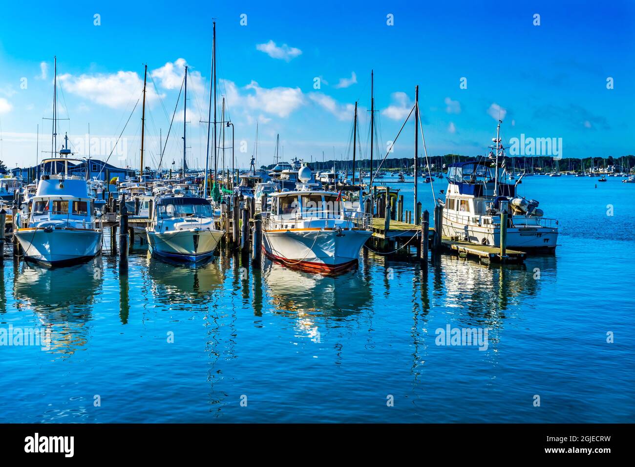 Padanaram Harbor, Buzzards Bay, Dartmouth, Massachusetts Stock Photo ...