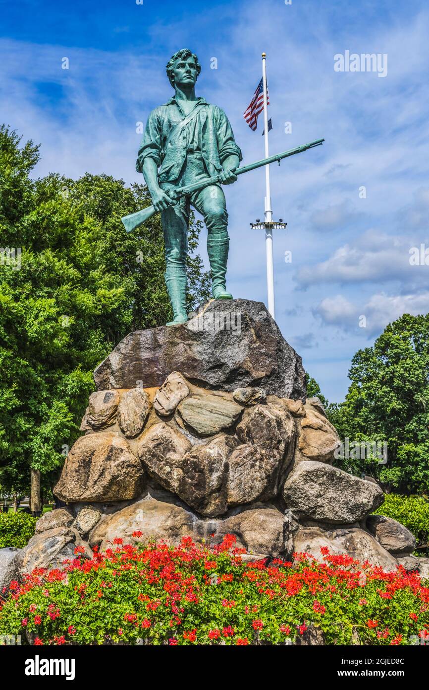 Lexington Minute Man Patriot Statue, Lexington Battle Green ...