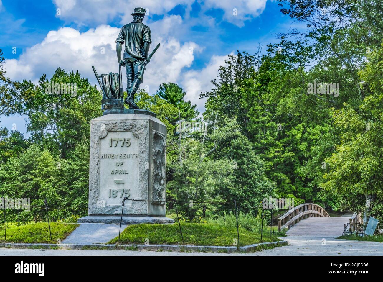 The Minute Man statue, Old North Bridge, Minute Man National Historical ...