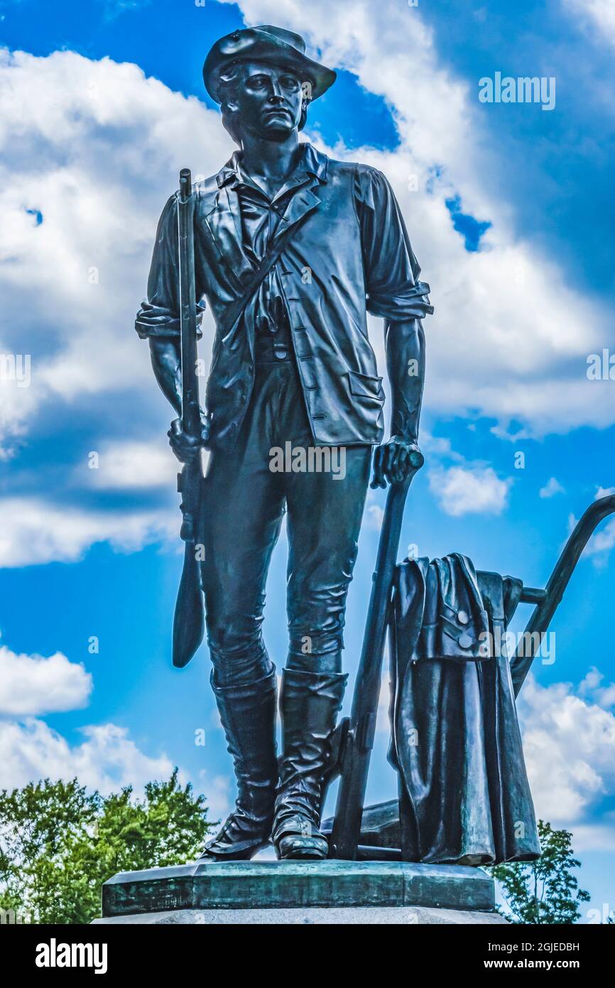 The Minute Man statue, Old North Bridge, Minute Man National Historical ...