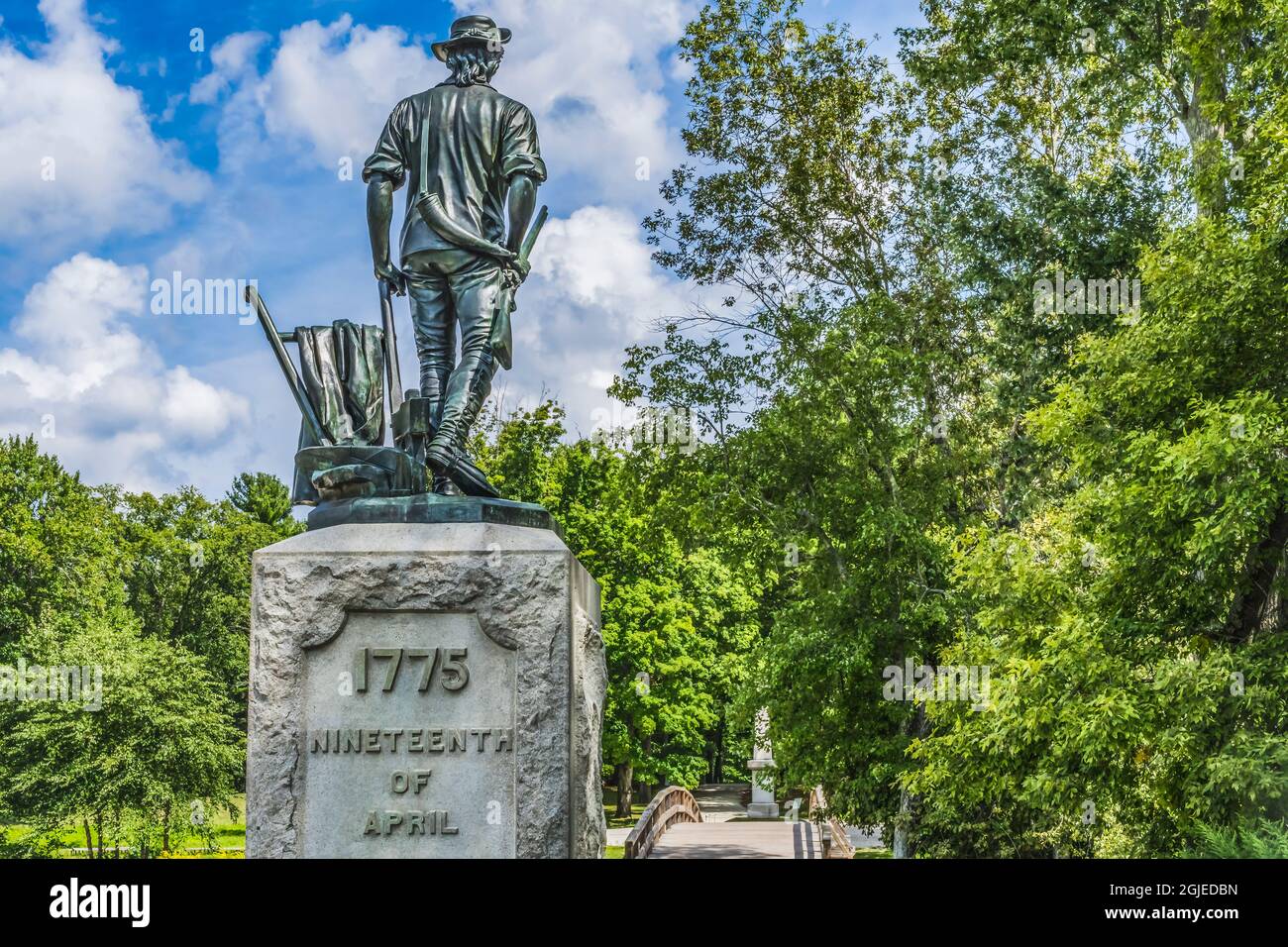 The Minute Man statue, Old North Bridge, Minute Man National Historical ...