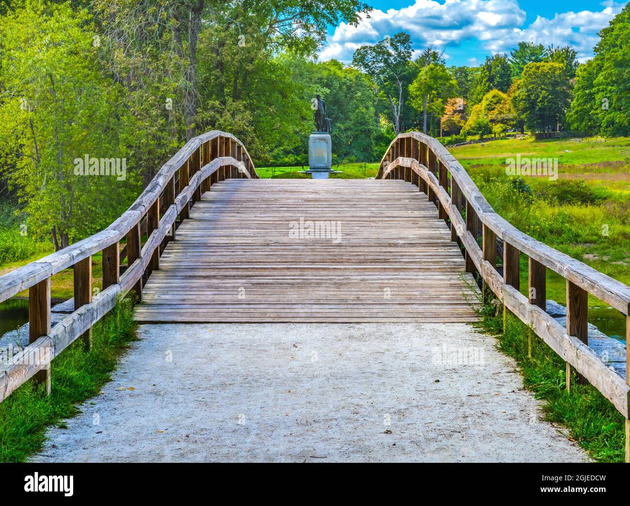 The Minute Man statue, Old North Bridge, Minute Man National Historical ...