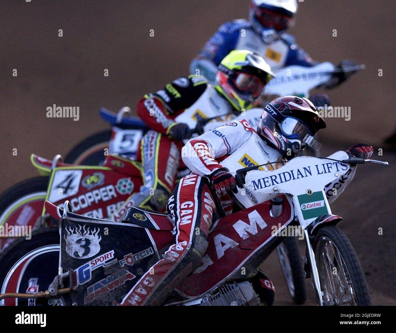 (front to back) Ryan Sullivan, Leigh Adams and Mikael Max in action ...