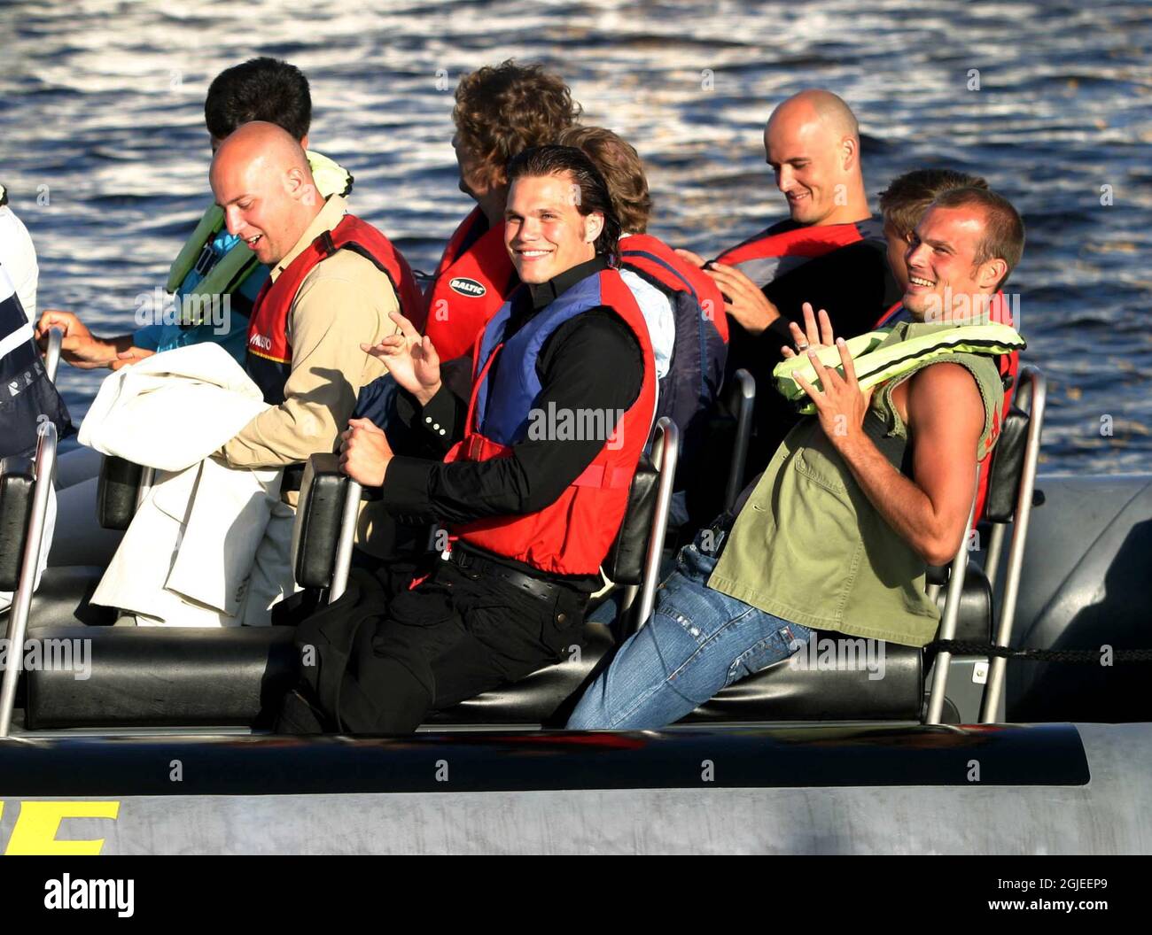 Arsenal's Fredrik Ljungberg with his brother Filip, at the Swedish ...