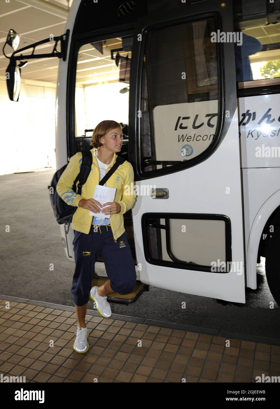 Swedish hurdler Susanna Kallur arrives to the Swedish pre Olympic ...