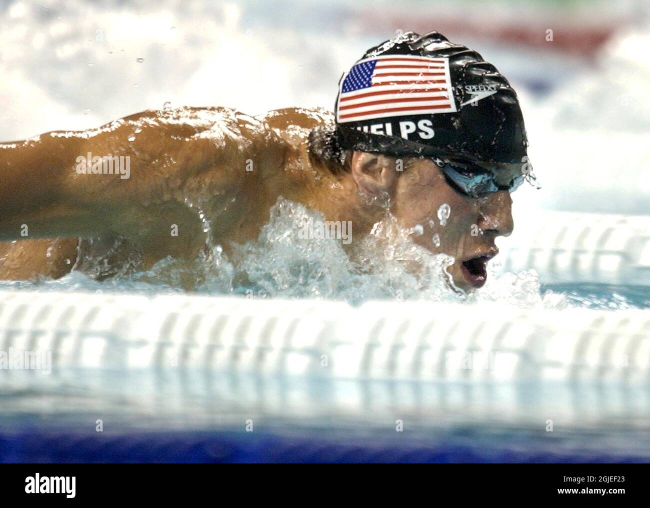 USA's Michael Phelps in action during the Men's 400m Individual Medley ...